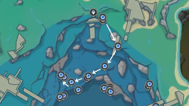 Genshin Impact Spring of the First Dewdrop locations and farming routes
