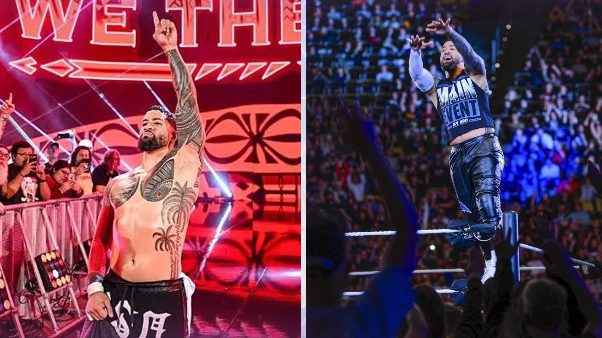 Jey Uso's entrance caught WWE name in unguarded moment on camera tonight