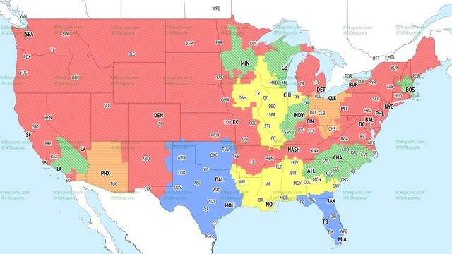 NFL Week 9 Coverage Map 2023: TV schedule, channel and broadcast details for CBS and FOX