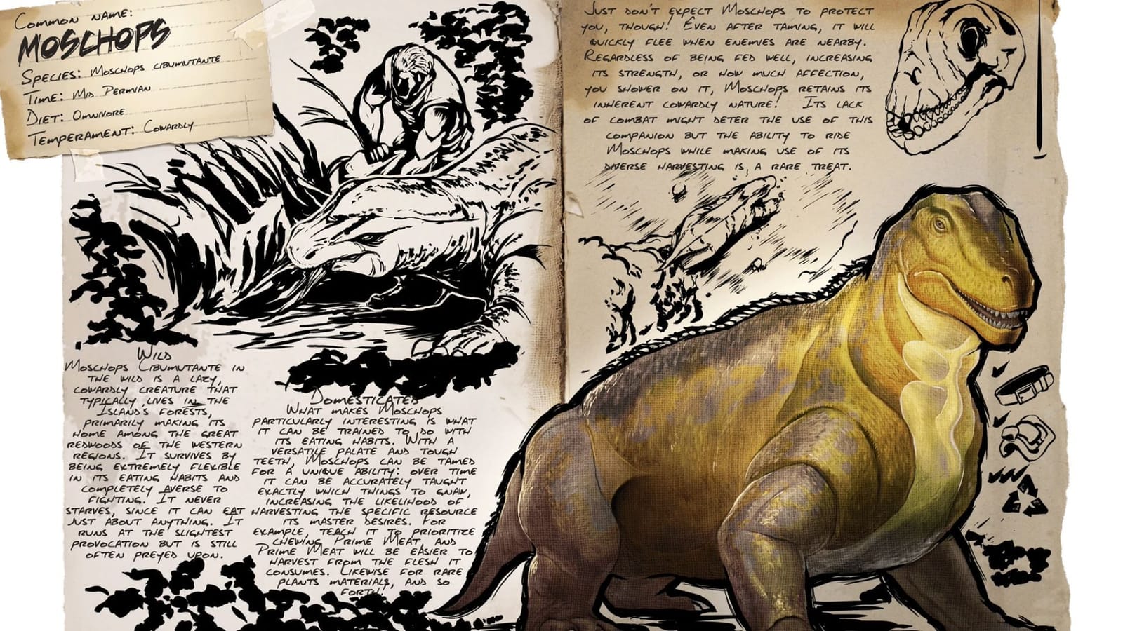 ARK Survival Ascended Moschops taming guide