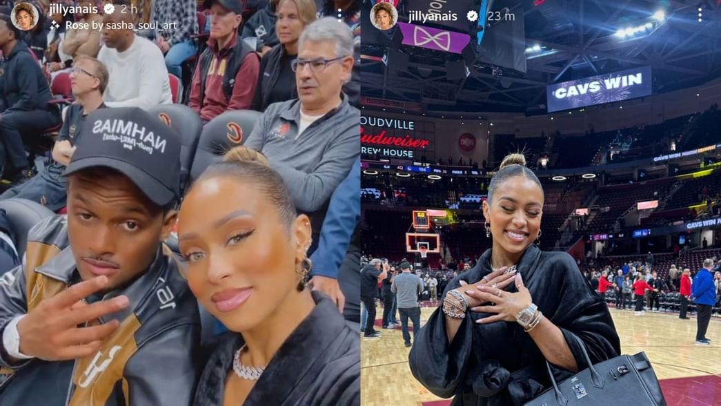 IN PHOTOS: Deshaun Watson and girlfriend Jilly Anais attend Cavaliers ...