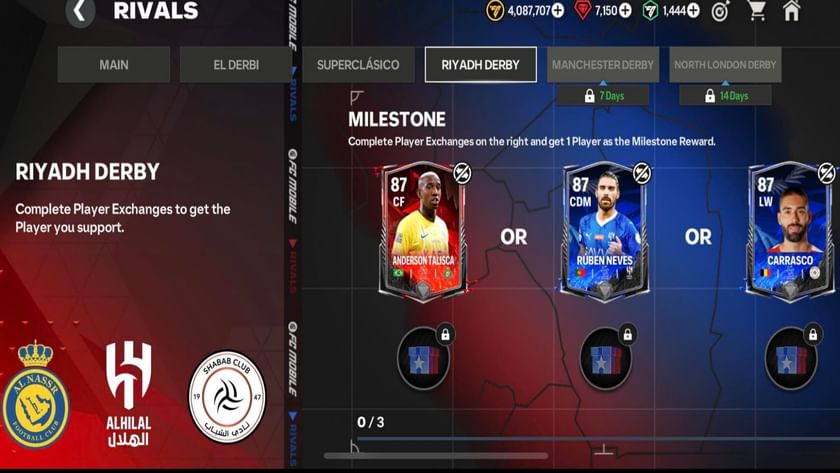 FC Mobile Rivals Riyadh Derby: Milestone rewards, how to exchange, and more