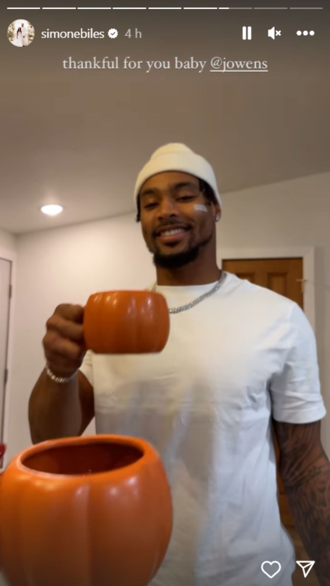 Simone Biles expresses her gratitude for her husband Jonathan Owens and ...