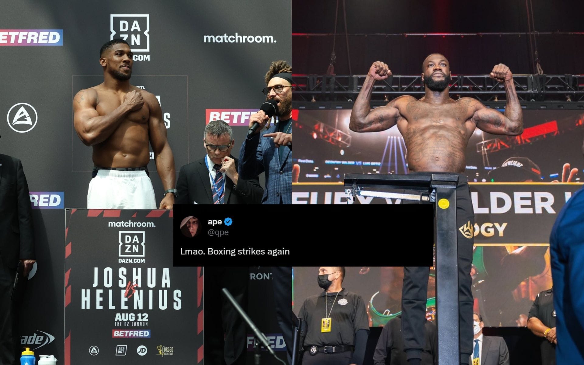 Deontay Wilder: "Lmao. Boxing strikes again" - Fans have a laugh after ...