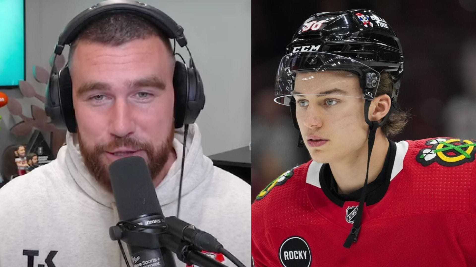 Connor Bedard's newest fan Travis Kelce expresses strong desire to ...