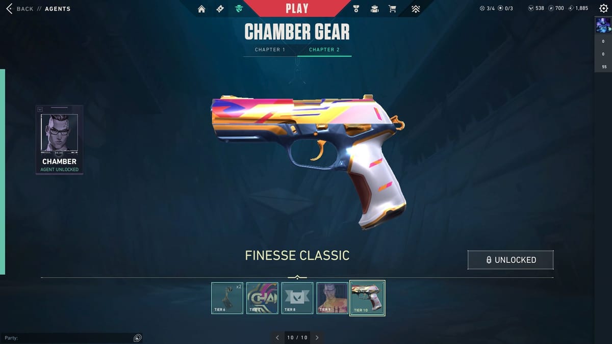 All Valorant Agent Contract Classic skins ranked from worst to best