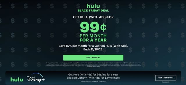 Is the Hulu Black Friday deal of 99 cents a month subscription real? Rumor explored