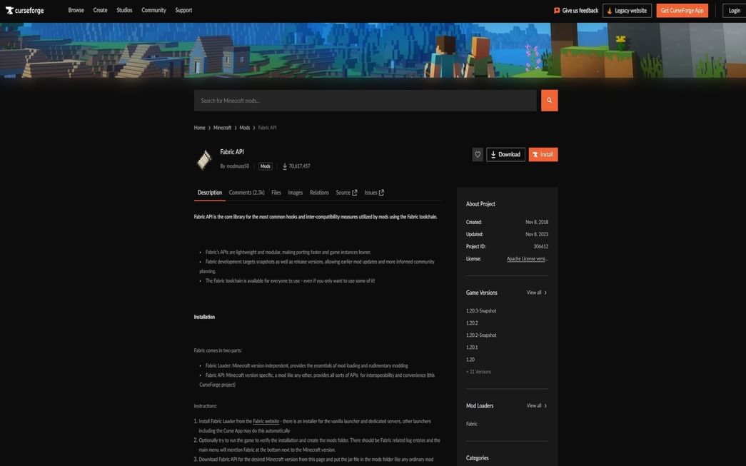 How to install Fabric mods in Minecraft