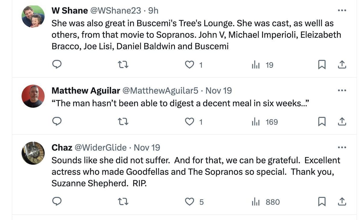 What role did Suzanne Shepherd play in 'The Sopranos'? All about ...