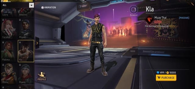 Character: Free Fire MAX में Kla कैरेक्टर: ताकत, कीमत और खरीदने की ...