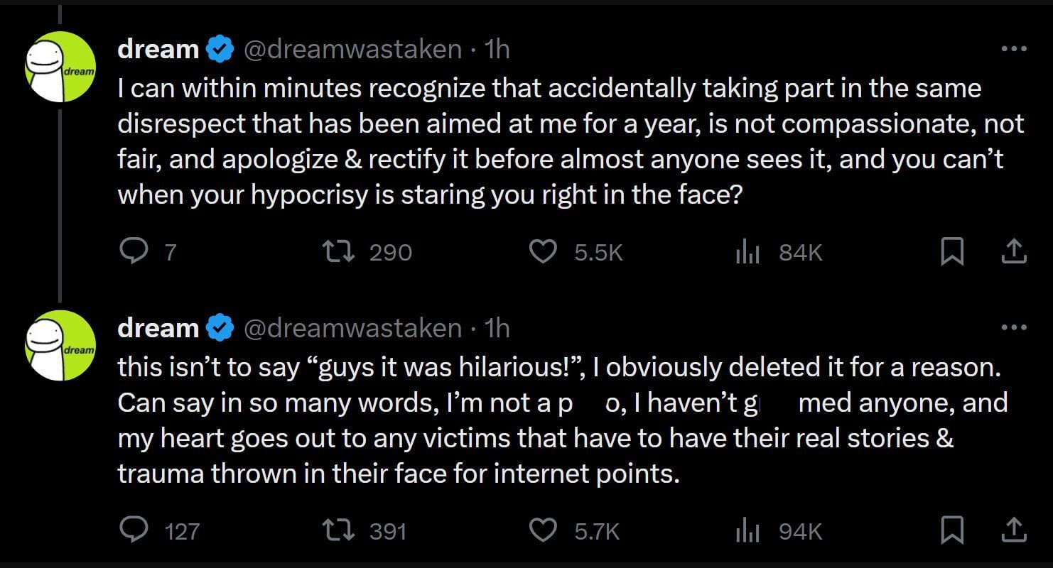 "Makes him look guilty": Social media reacts after Dream's TikTok about ...