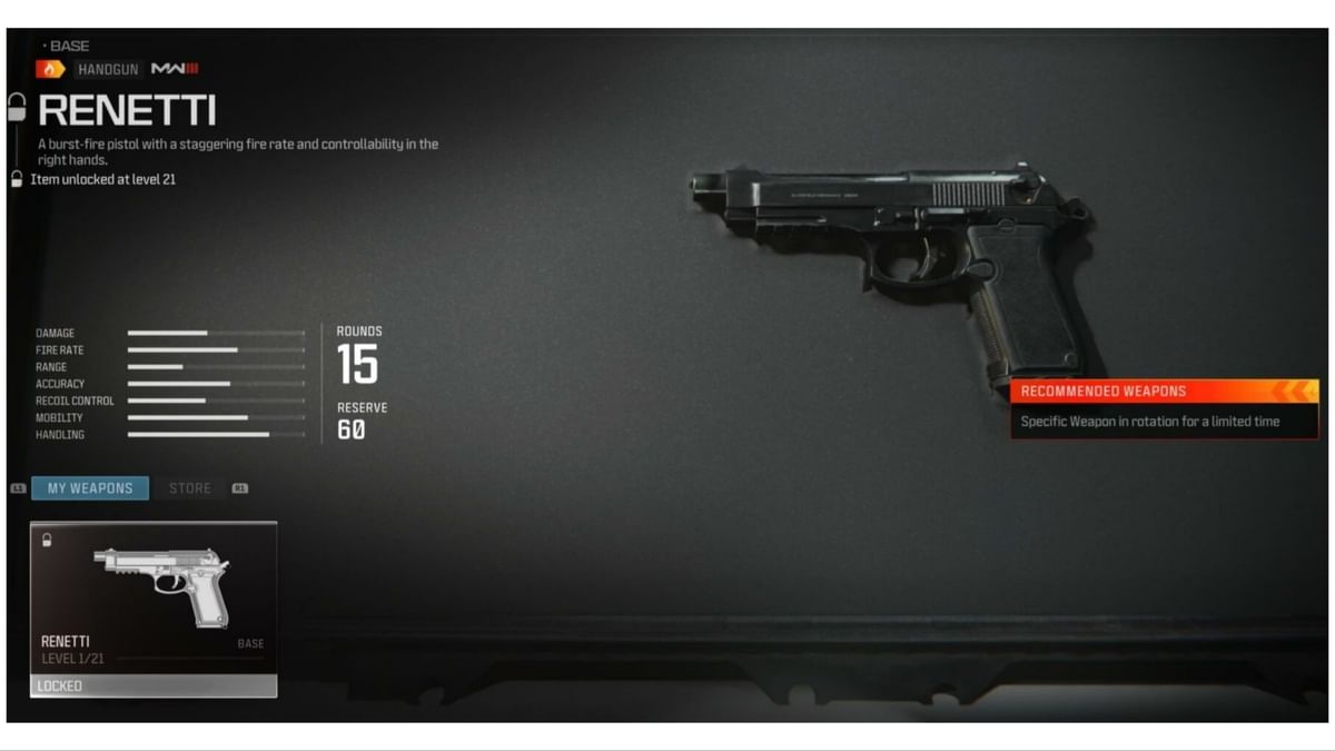 Best Renetti loadout Modern Warfare 3 (MW3): Attachments, class setup ...