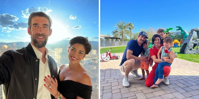 Michael Phelps sends two-word message to wife Nicole on the couple's ...