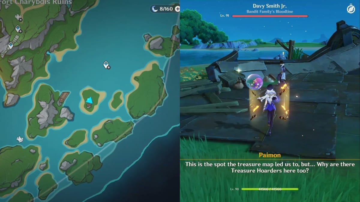 Genshin Impact Fontaine treasure map locations