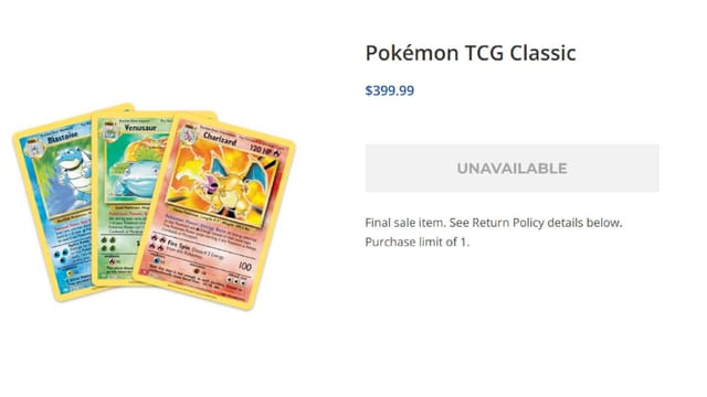 Pokemon TCG Classic Collector's Set: Price, where to buy, and more