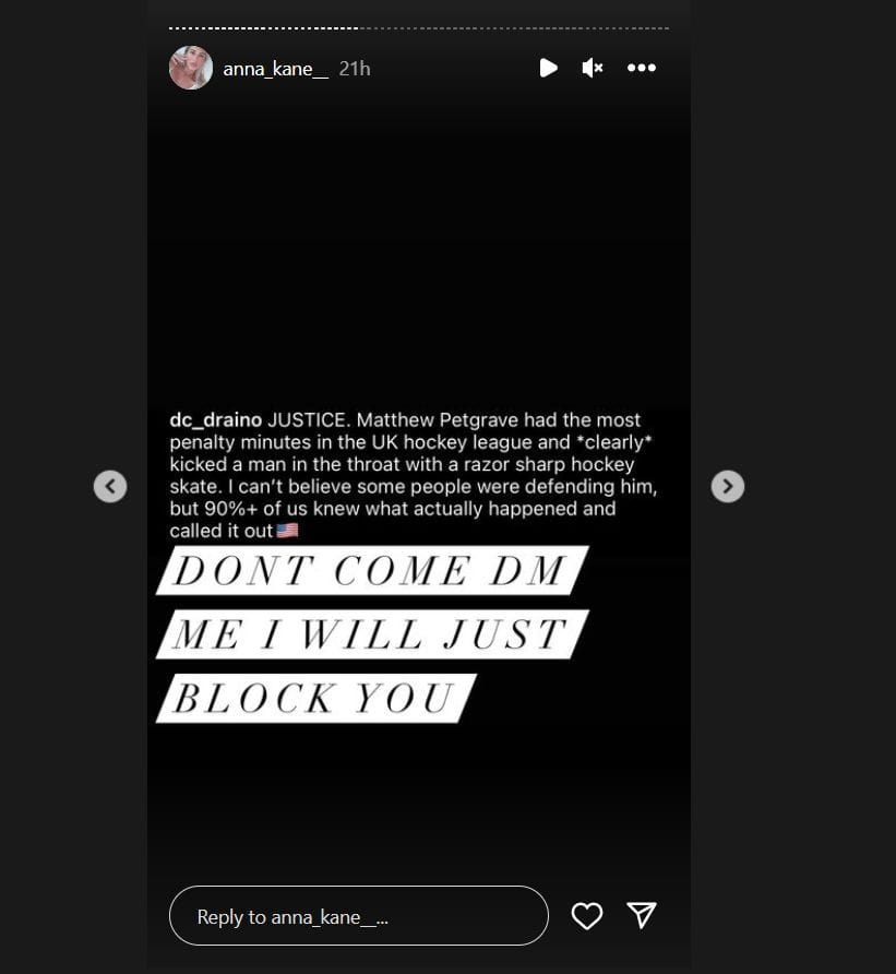 Evander Kane's ex-wife Anna delivers her verdict on Adam Johnson's manslaughter case involving ...