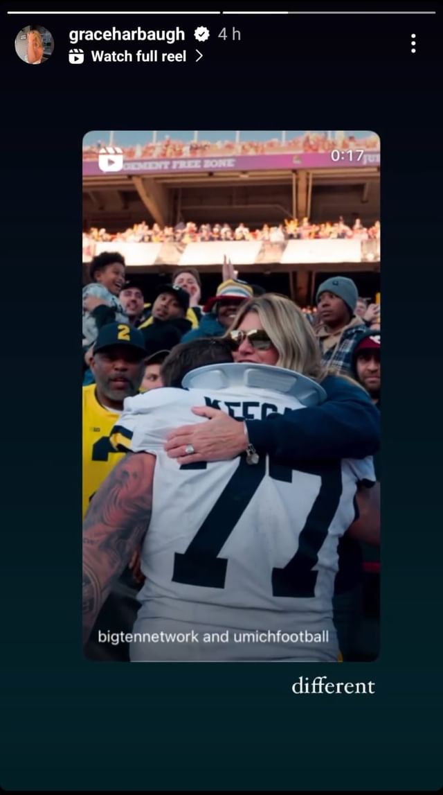 Jim Harbaugh’s daughter Grace Harbaugh drops her reaction to Michigan’s 1000th win [WATCH]