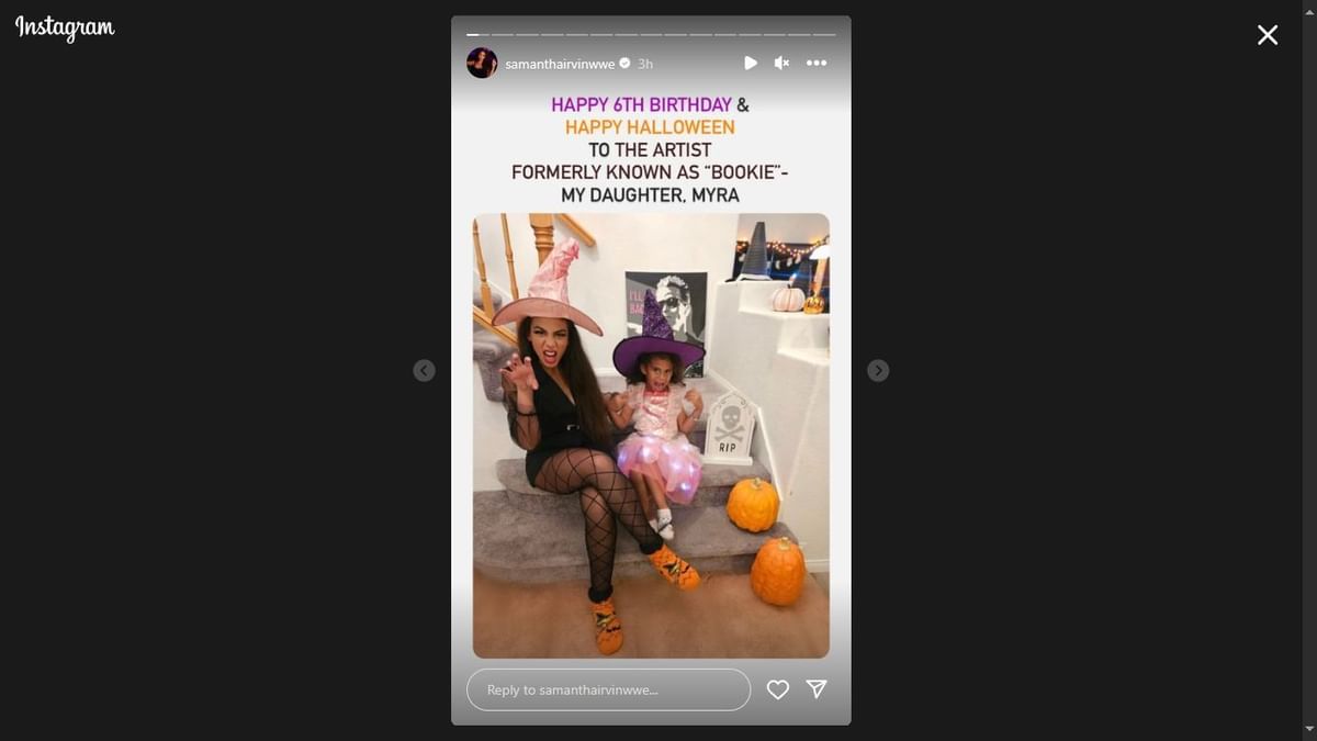 WWE ring announcer Samantha Irvin sends birthday wishes to her daughter