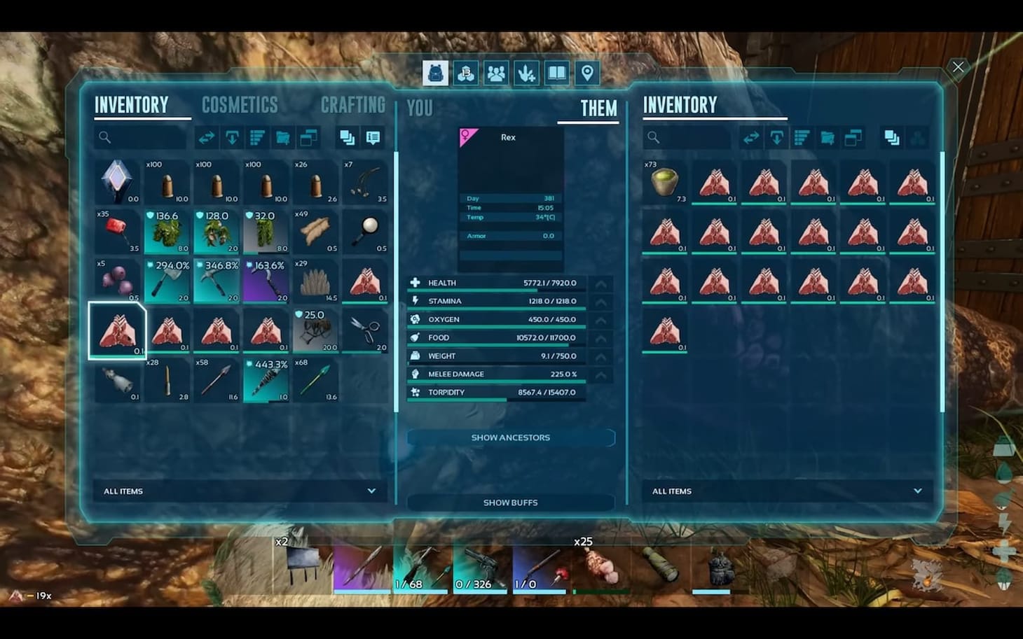 ARK Survival Ascended Rex taming guide