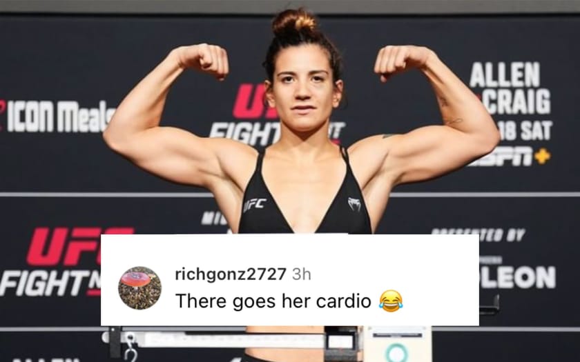 "There goes her cardio" - Ailin Perez's scream after missing weight on ...