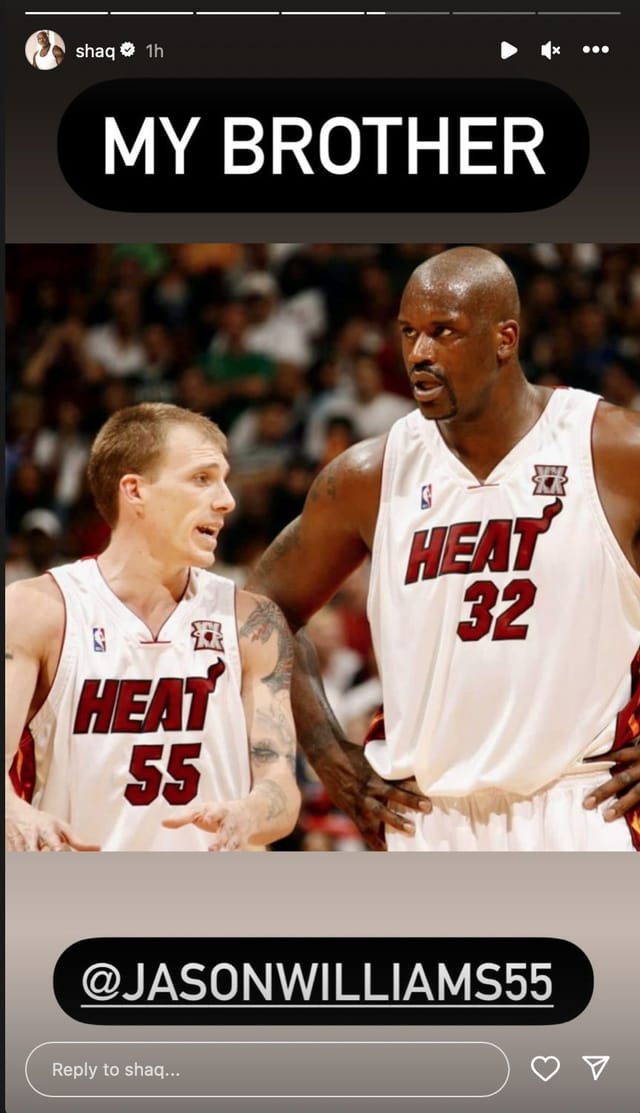 "My brother" - Shaquille O'Neal praises brotherhood with Jason Williams ...