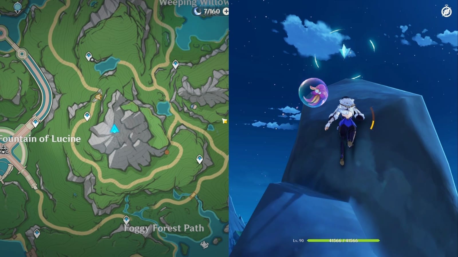 Genshin Impact Fontaine treasure map locations