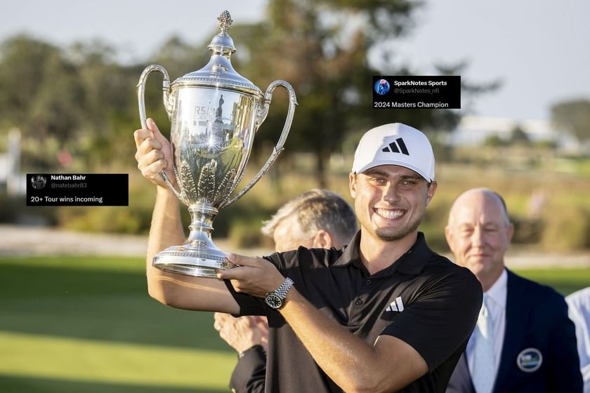 "2024 Masters Champion" - Fans react to Ludvig Aberg claiming his maiden PGA Tour win at The RSM ...