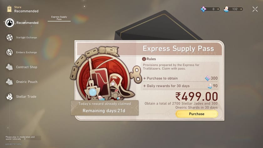 Is the Express Supply Pass worth buying in Honkai Star Rail?
