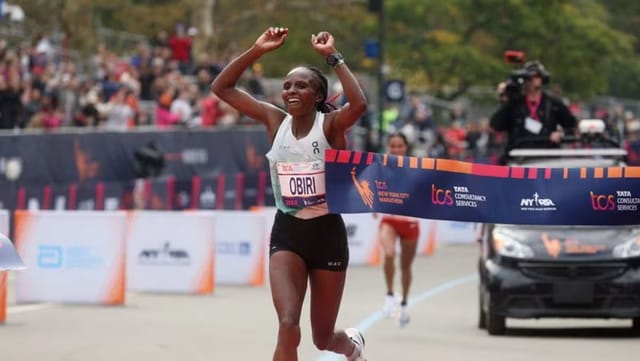 Helen Obiri makes history by winning New York City Marathon, becomes ...