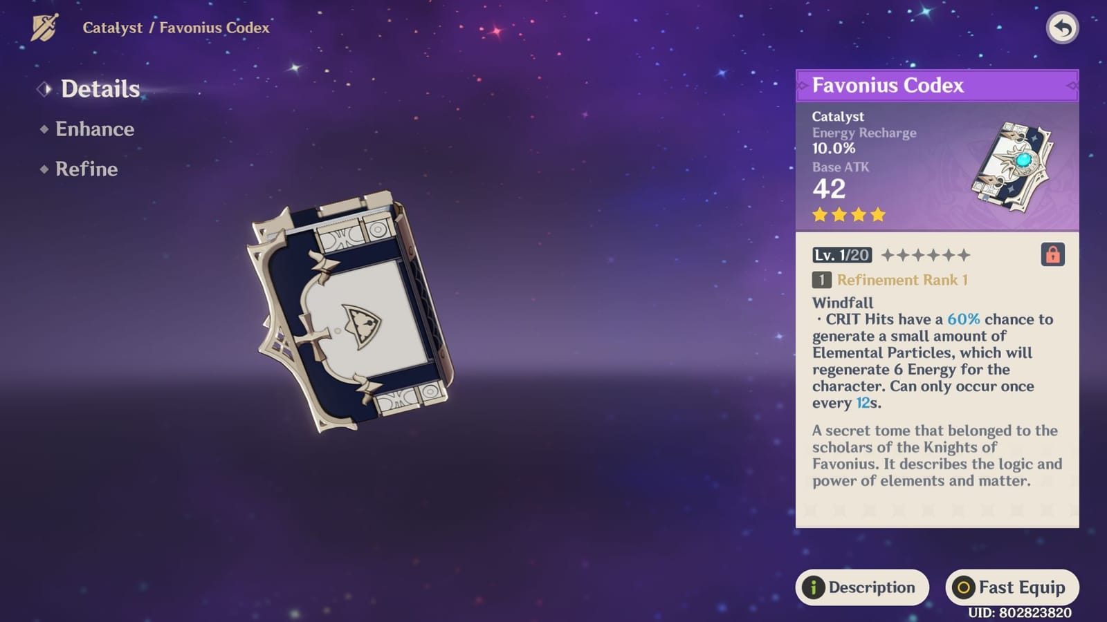 Genshin Impact: Charlotte's best weapons and artifacts