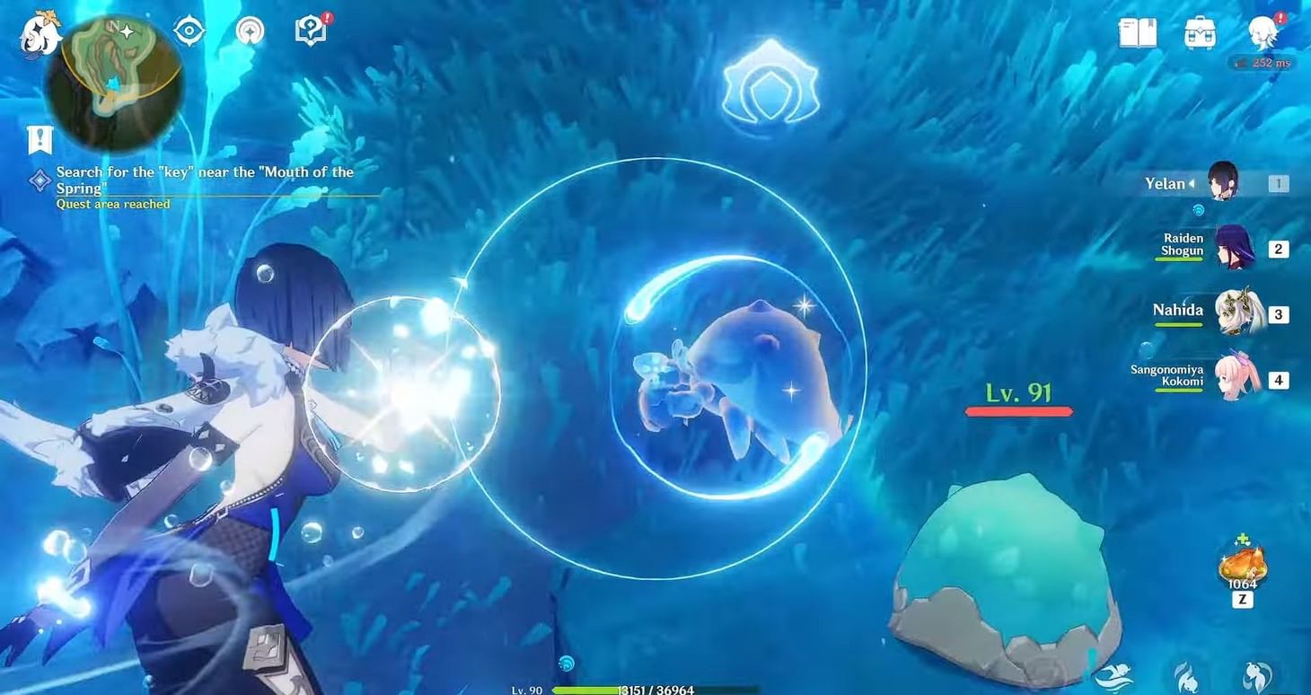 How to search for the Key near the Mouth of the Spring in Genshin Impact