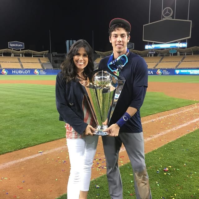 Who are Christian Yelich's parents?