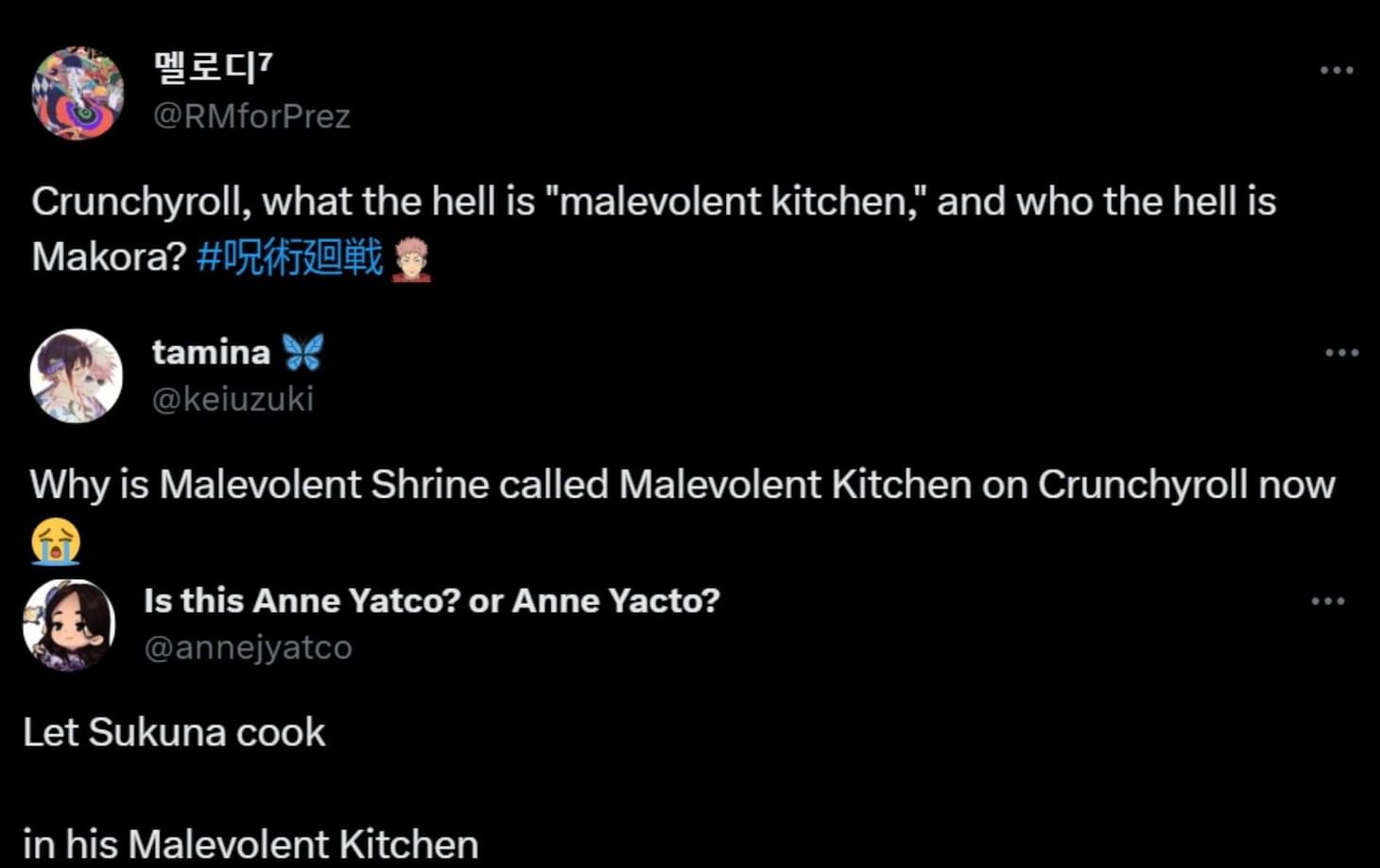 "Malevolent Kitchen": Crunchyroll makes a joke out of Sukuna's Domain ...