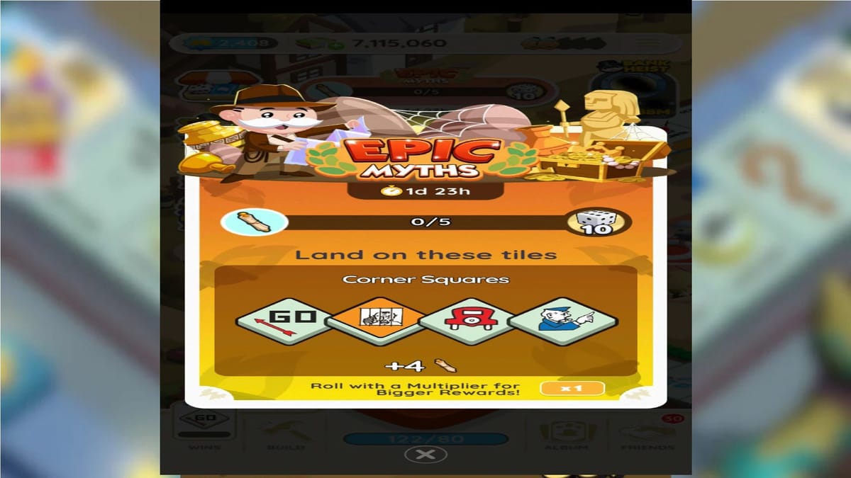 Epic Myths event in Monopoly Go: All rewards, schedule, and more