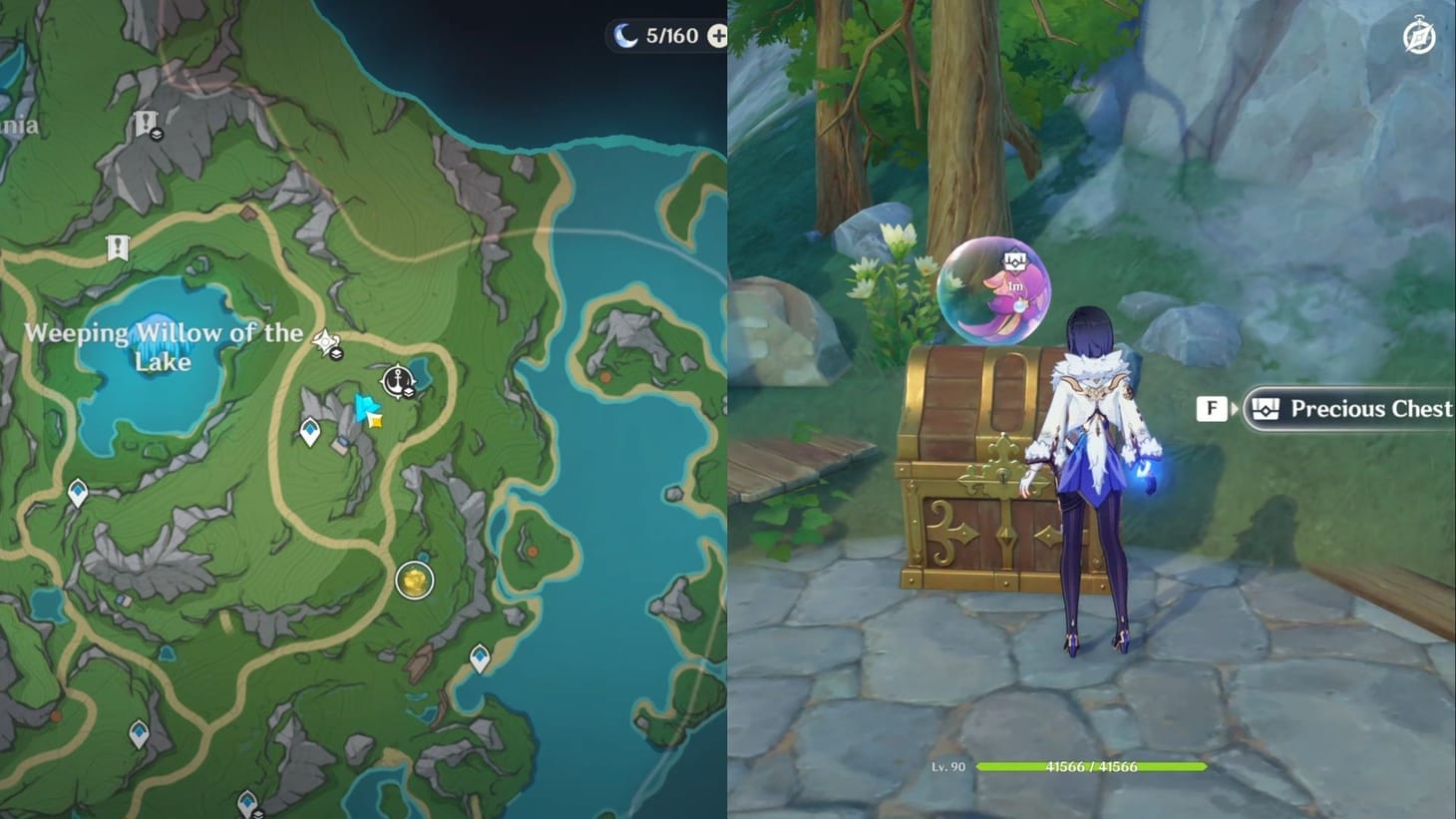 Genshin Impact Fontaine treasure map locations