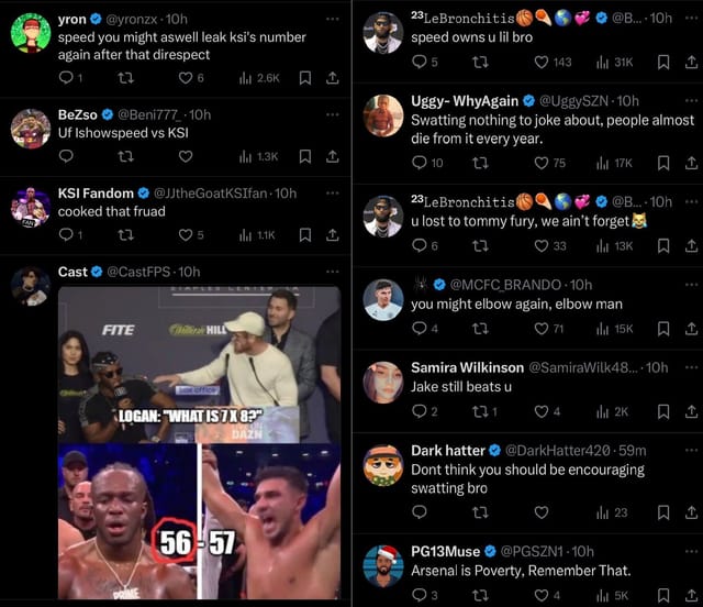 "You might get swatted again": KSI shuts down IShowSpeed after latter ...