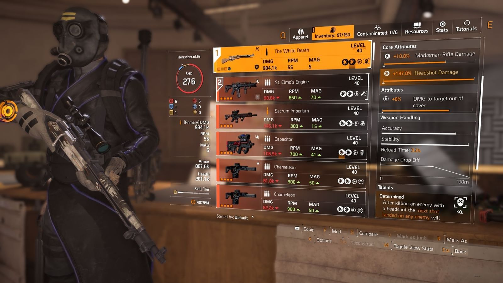 The Division 2 one-shot Sniper build for endgame exploration