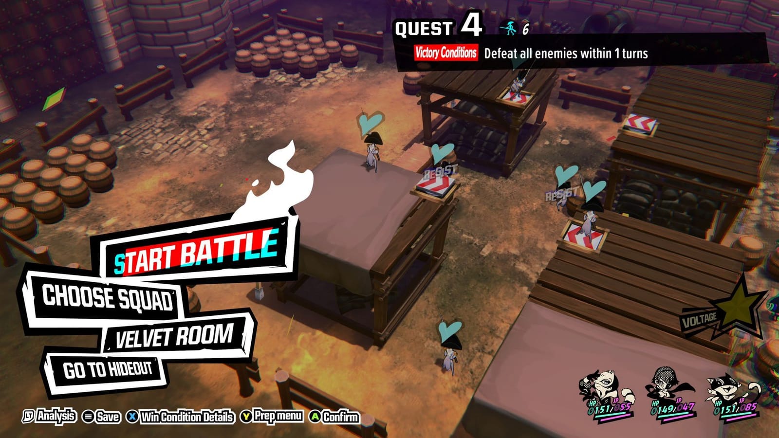 Persona 5 Tactica: All Kingdom 1 Side Quests and how to complete them