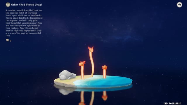 Genshin Impact Unagi locations