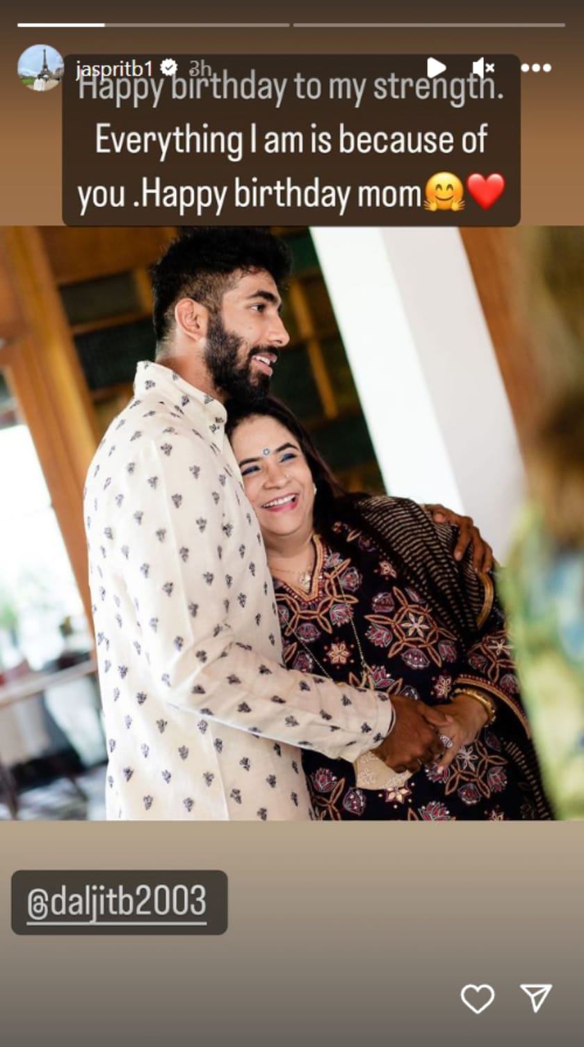 "Everything I am because of you"- Jasprit Bumrah extends heartfelt ...