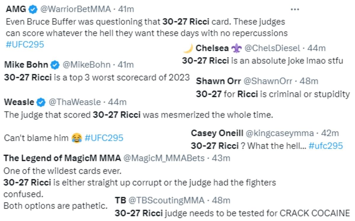 "Even Bruce Buffer was questioning" - MMA world in outrage after UFC ...