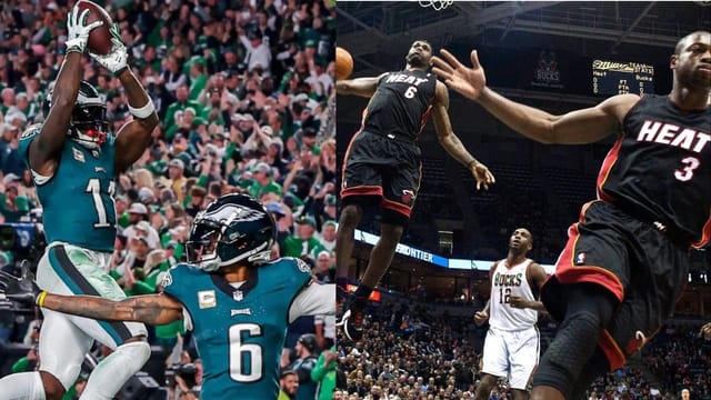 LeBron James applauds DeVonta Smith, AJ Brown for recreating iconic ...
