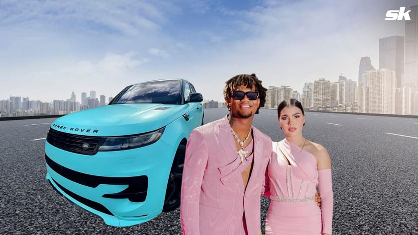 MVP winner Ronald Acuna Jr's wife Maria cruises in tiffany-colored ...