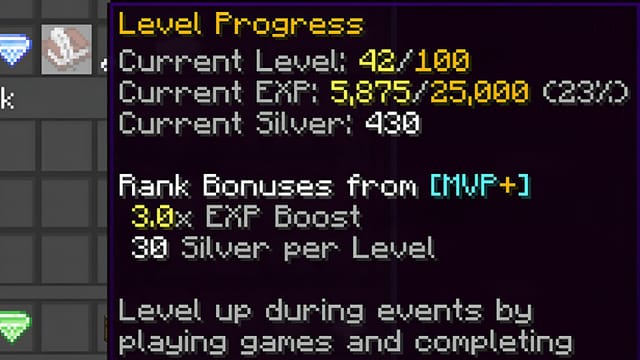 Ranks in Minecraft Hypixel server explained