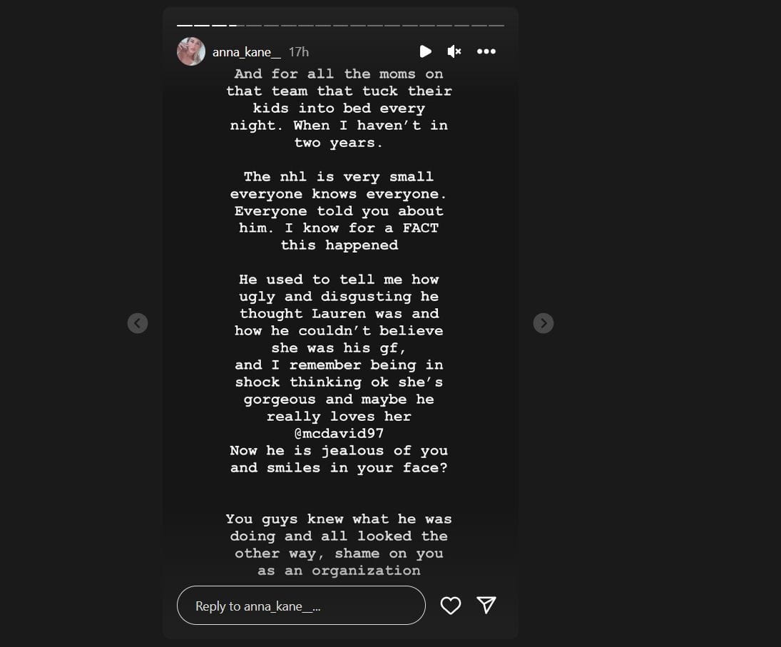 "Hired a man that stole my child" - Evander Kane's ex-girlfriend ...