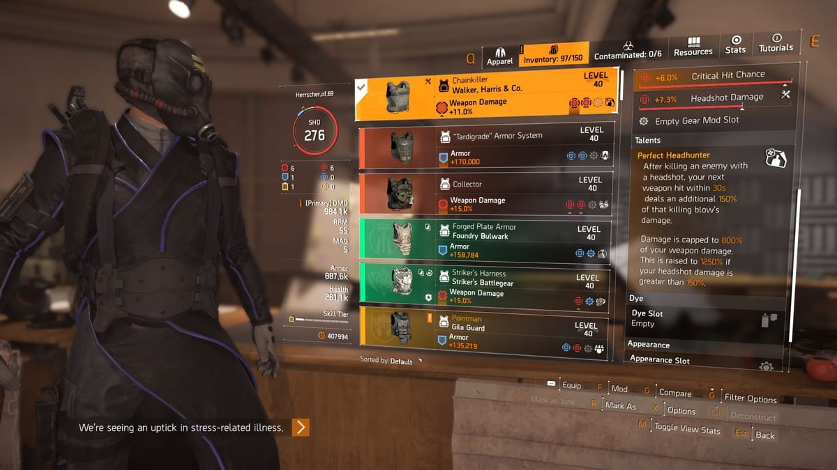 The Division 2 one-shot Sniper build for endgame exploration