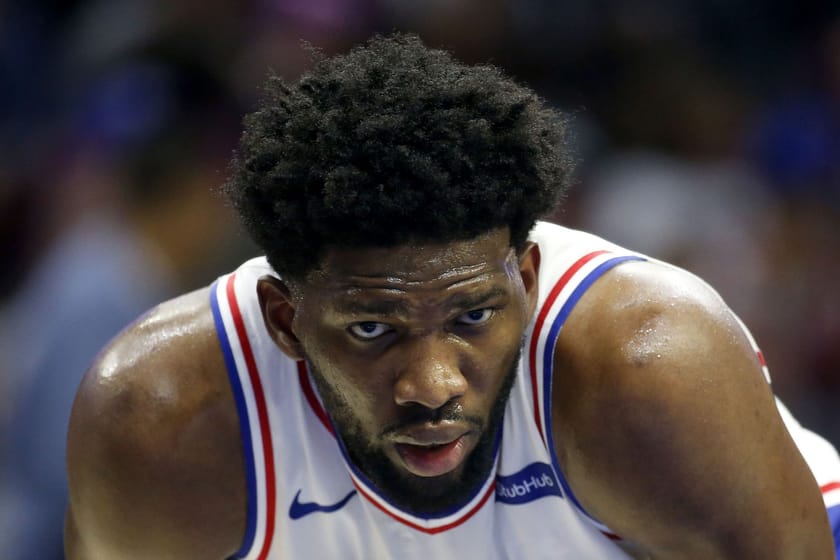Watch: Joel Embiid hysterically squawks after missing a free throw