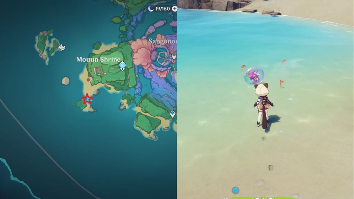 Locations of Legless Wild Non-Fish Creatures in Genshin Impact