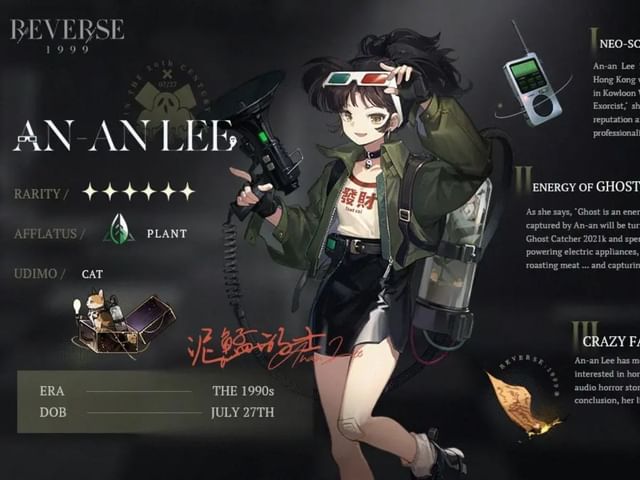 Reverse 1999 An-an Lee build guide