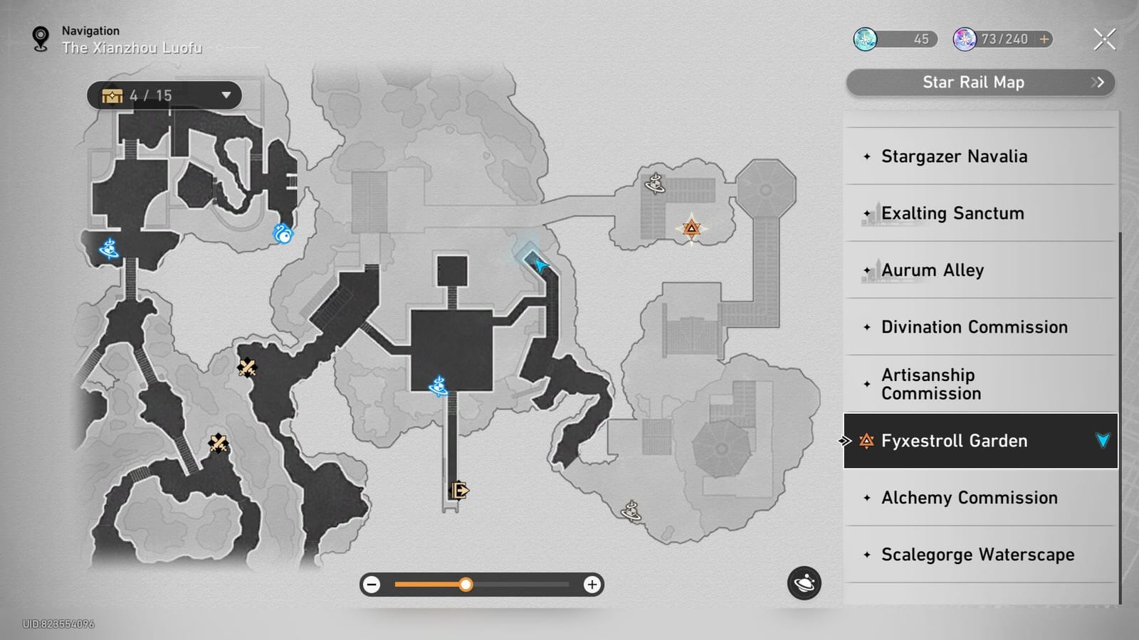Honkai Star Rail Fyxestroll Garden Treasure Chest locations